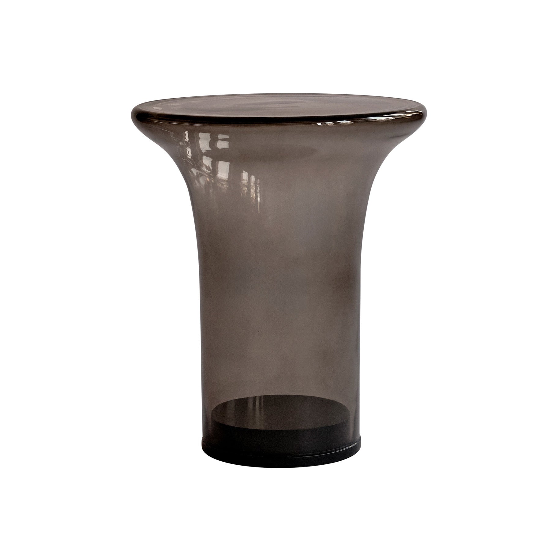 Trumpet Table - Tall - Smoked Glass – Arcade Home